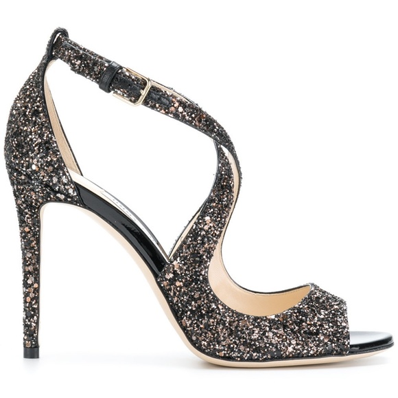 Jimmy Choo | Shoes | Nib Jimmy Choo Glitter Emily 0 Sandals | Poshmark